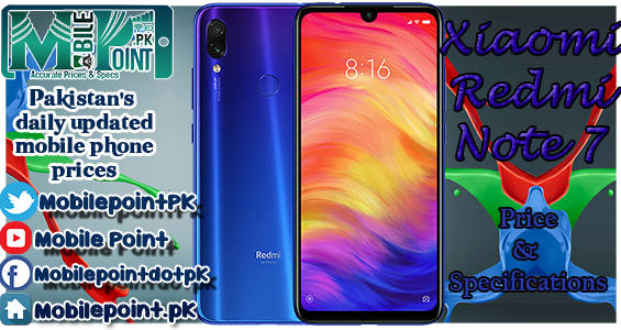 Xiaomi Redmi Note 7 Price in Pakistan - Mobile point - Latest Mobile ...