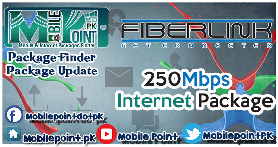 FiberLink 250Mbps Package : Mobilepoint.pk Package Finder