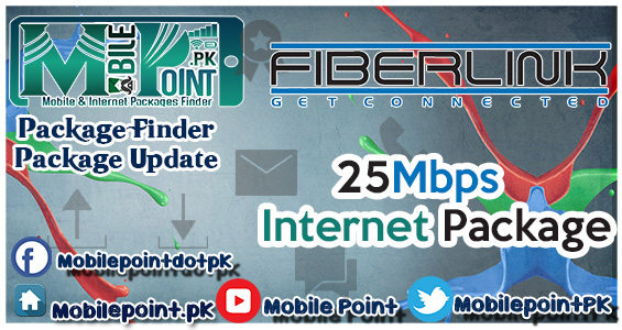 FiberLink 25Mbps Package : Mobilepoint.pk Package Finder